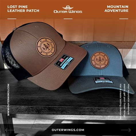 Custom Leather Patch Hat Uses Outer Wings