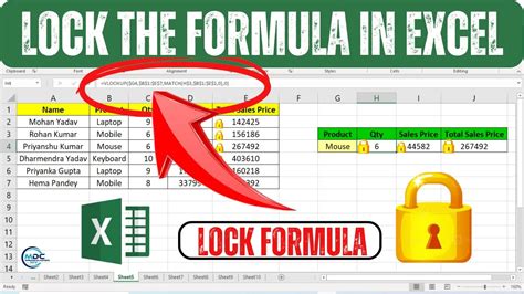 How To Lock Formula In Excel Worksheet Formula Ko Lock Kare Youtube
