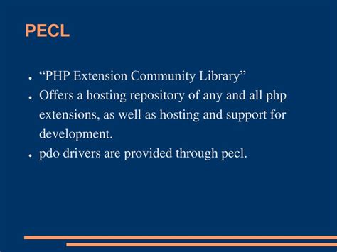 PPT PHP With The New PDO Informix PowerPoint Presentation Free Download ID 1348490