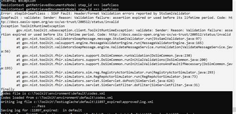Help Please Stssamlvalidator Error · Issue 502 · Usnistgoviheos