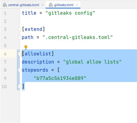 Central Gitleaks Allowlist Stopwords Is Not Working As Expected Issue Gitleaks
