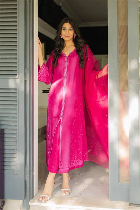 Elsa Pink Latest Luxury Pret Silks Collection Jeempk