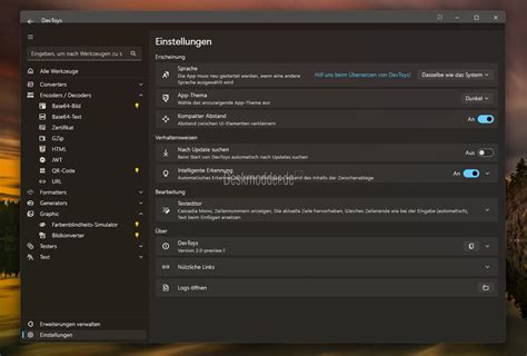 DevToys 2 0 Now Also Available As A Preview And Now Also For Windows