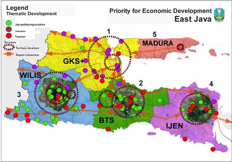 Five Priority Areas To Be Economically Developed In East Java Download Scientific Diagram