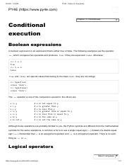Conditional Execution Pdf AM PY E Python For Everybody PY E Https Py E