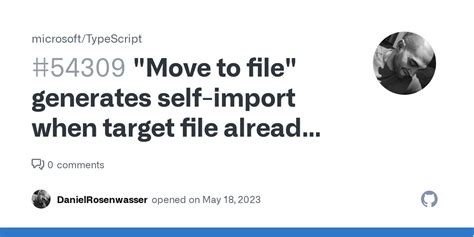 Move To File Generates Self Import When Target File Already Imports
