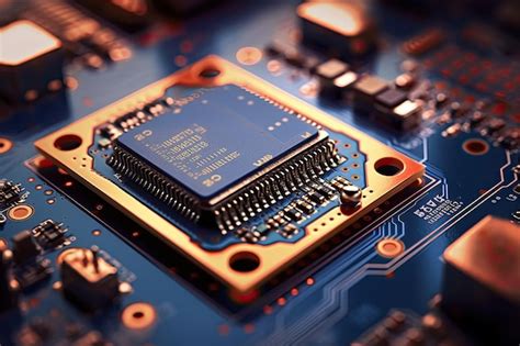 premium ai image integrated microchip computer hardware