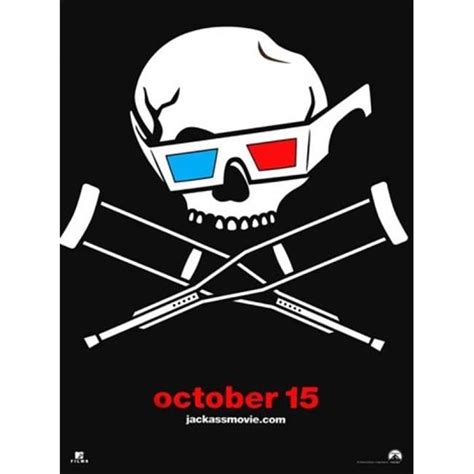 Jackass 3 D Movie Poster 11 X 17 In