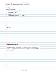 Understanding Diagonalization In Linear Algebra Similarity Course Hero