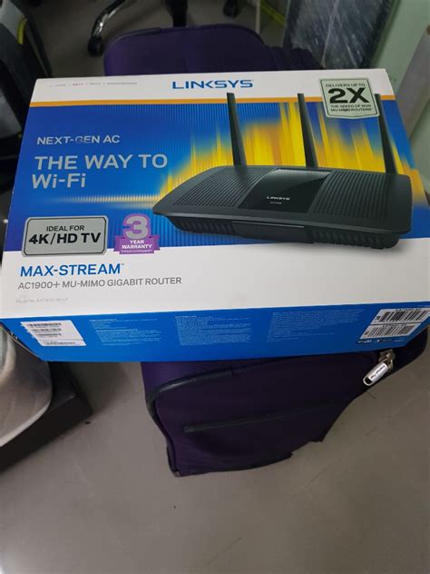 Linksys Max Stream Router AC1900 Computers Tech Parts Accessories Networking On Carousell