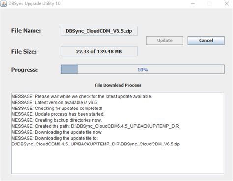 Upgrade Utility Dbsync Cloud Replication And Cdm Dbsync Cloud Workflow 2022