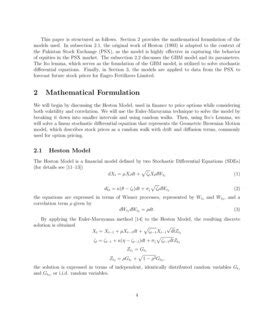 A Comparative Predicting Stock Prices Using Heston And Geometric Brownian Motion Models DeepAI