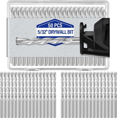 Tondiamo 50 Pcs Drywall Router Bits Drywall Drill Bits Guide Point Cutting Diameter Router