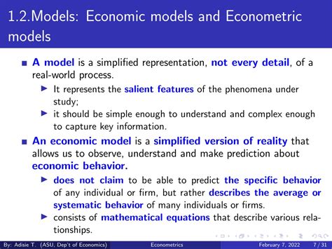 PPT Econometrics Ch PowerPoint Presentation Free Download ID