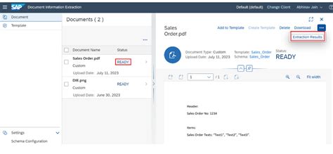 Sap Btp Document Information Extraction Sap Community
