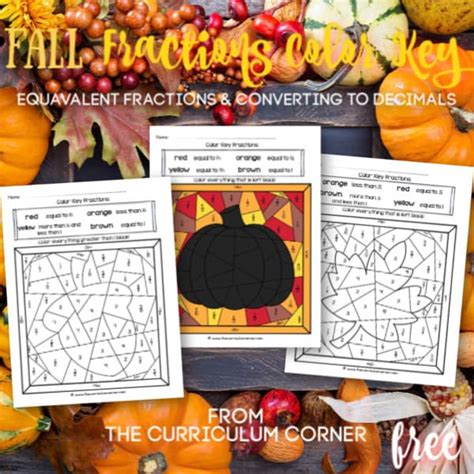 Fraction Practice Brochures The Curriculum Corner 4 5 6