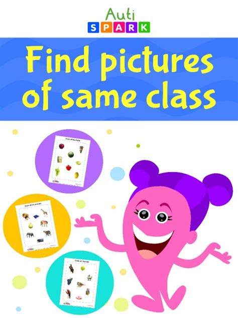 Sort By Class Sorting Workbook Real Pictures Autispark
