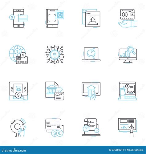 Sales Analysis Linear Icons Set Salesforce Performance Revenue Kpi Pipeline Forecast
