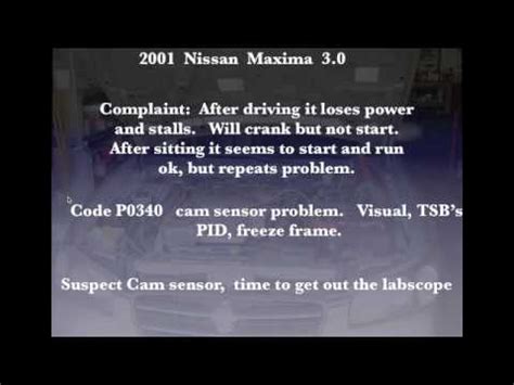 Code P Nissan Cam Sensor YouTube