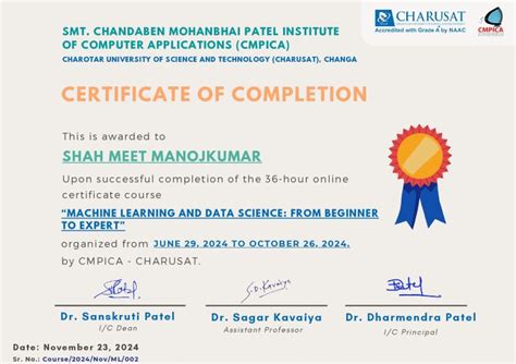 Meet Shah On Linkedin Machinelearning Datascience Charusat Cmpica