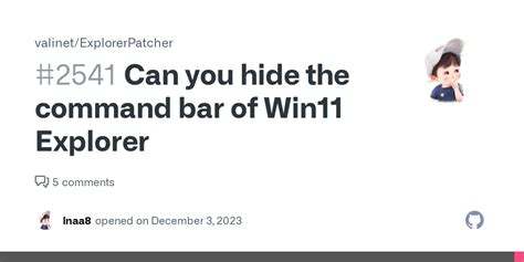 Can You Hide The Command Bar Of Win Explorer Issue Valinet ExplorerPatcher GitHub