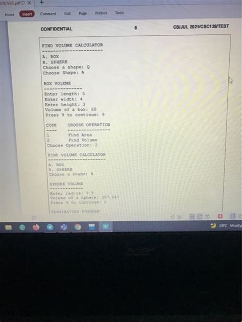 Solved Part B 15 Marks Question 1 Write A Complete Program