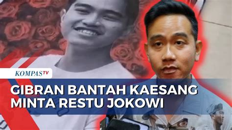 Gibran Rakabuming Raka Menepis Pernyataan Kaesang Sudah Minta Restu