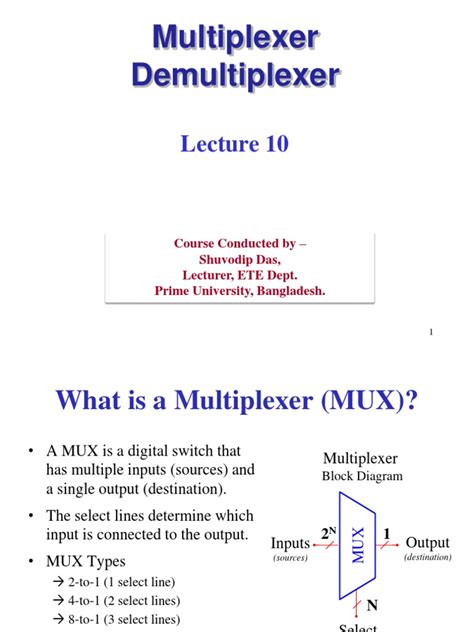 Eee 357 Lecture 10 Mux Demux Pdf Electrical Circuits Electronic Design