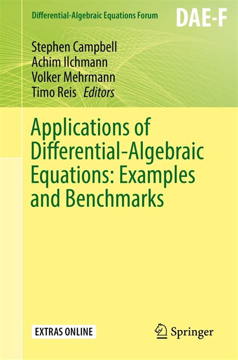 Applications Of Differential Algebraic Equations Examples And Benchmarks Premiumjs Store