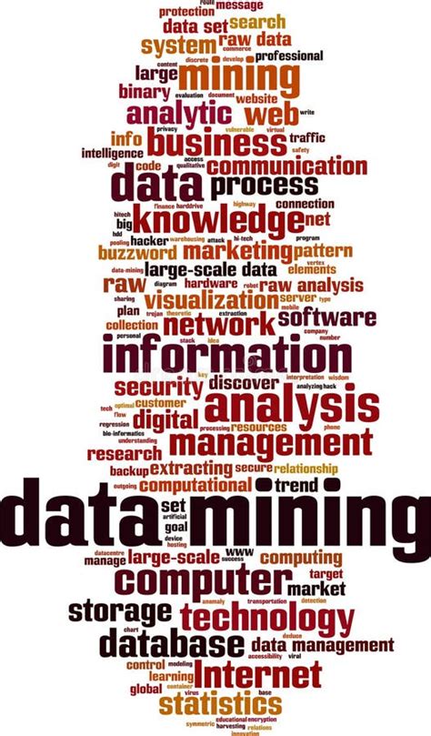 data mining word cloud stock vector illustration of concept 273196214