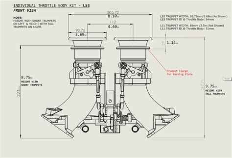 Gm Ls3 L76 Ls9 Intake Individual Throttle Body Itb Intake Recta Redux Racing