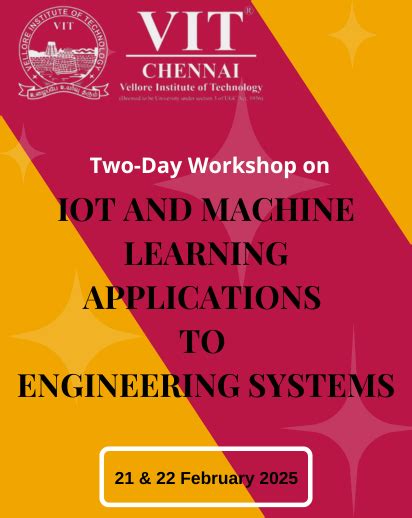 iot and machine learning applications to engineering systems vit