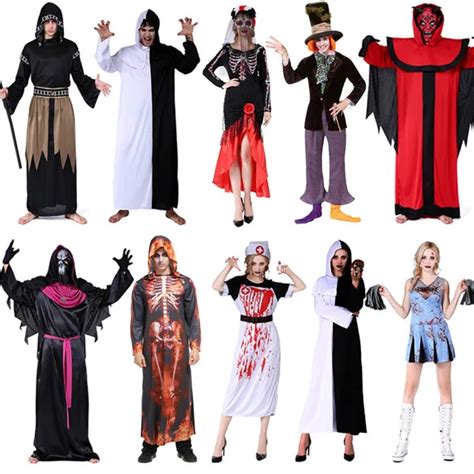 성인 공포 부두 뱀파이어 할로윈 의상 여성 남성 카니발 파티 유령 신부 해골 코스프레 의상 애니메이션 드레스영화 And Tv 의상 Aliexpress