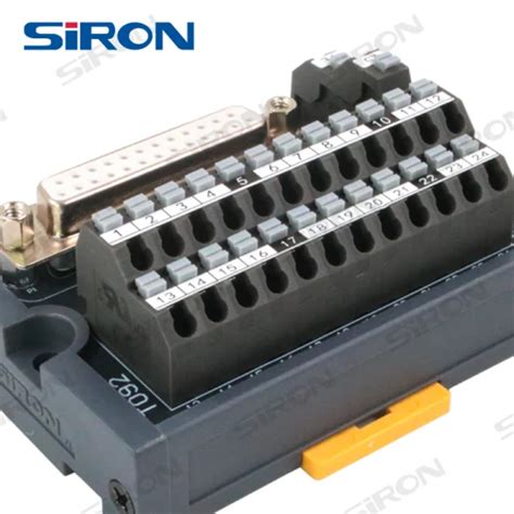 siron t092 d sub female socket terminal block breakout 25 pin connector