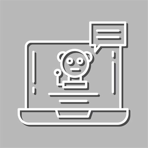 Chat Bot Vector Icon Vector Art At Vecteezy