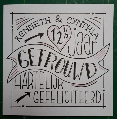 Kaartje Jaar Getrouwd