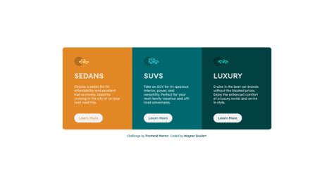 Frontend Mentor 3 Column Cards Using Flexbox And Grid Layout Coding