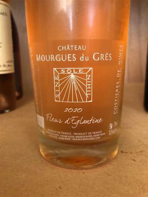 2021 Château Mourgues Du Gres Costières De Nîmes Rosé Fleur Deglantine
