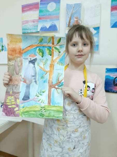 Взяли кисти краски палитру и баночку для воды И с маленькими художниками отправились в лес