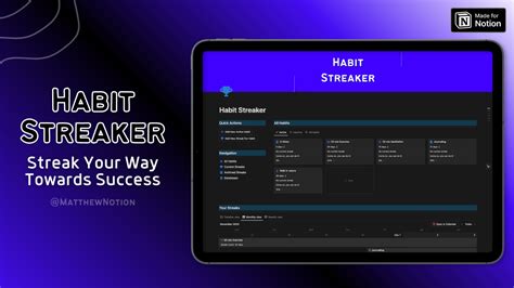 habit streaker for free by mateusz matthew kubiak personal notion