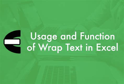 usage and function of wrap text in excel quickbooks excel tutorials