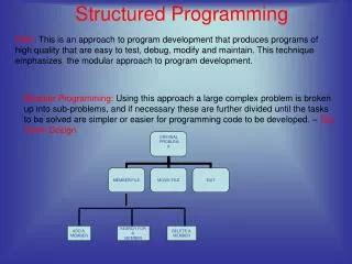 PPT Structured Programming PowerPoint Presentation Free Download ID