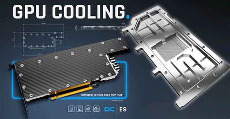 alphacool introduces €300 single slot water block for nvidia h100 pcie