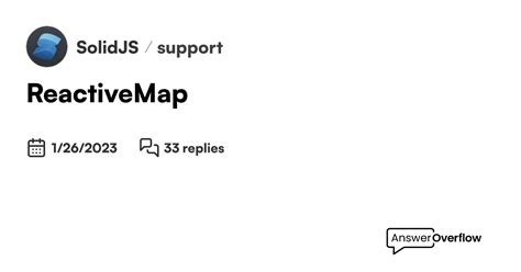 reactivemap solidjs
