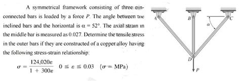 solved a symmetrical framework consisting of three pin