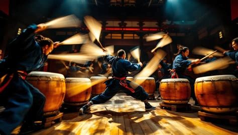 Free Thundering Taiko Performance Image Taiko Drums Japanese