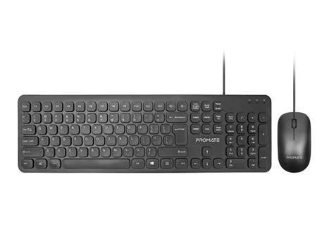 Pack Clavier Souris Filaires Combo Km Promate