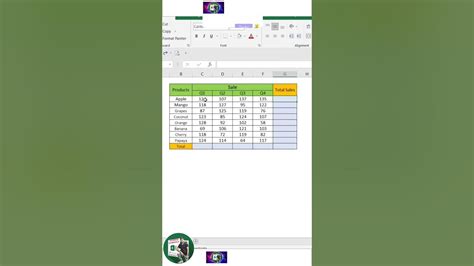 Auto Sum In Ms Excel 👍sanjib Ki Pathshala Exceltips Exceltricks