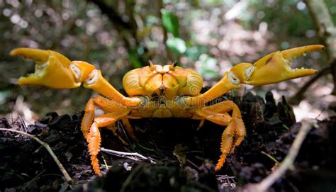 Granchio Terrestre Ha Aperto Le Chele Cuba Immagine Stock Immagine