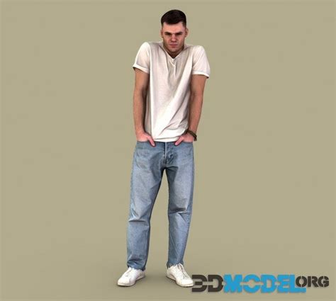 3d Model Guy Standing Pbr